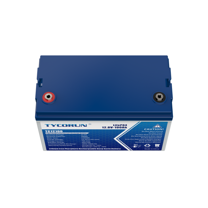 12V 100Ah Lithium Deep Cycle Battery — Rechargeable Power Energy