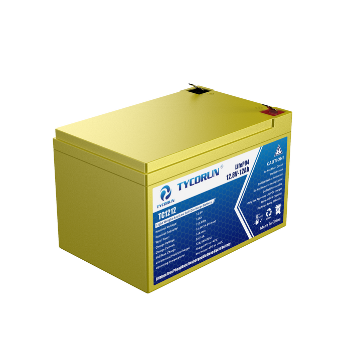 Tycorun 12 Volt 12Ah Lithium Deep Cycle Battery — Rechargeable Power Energy